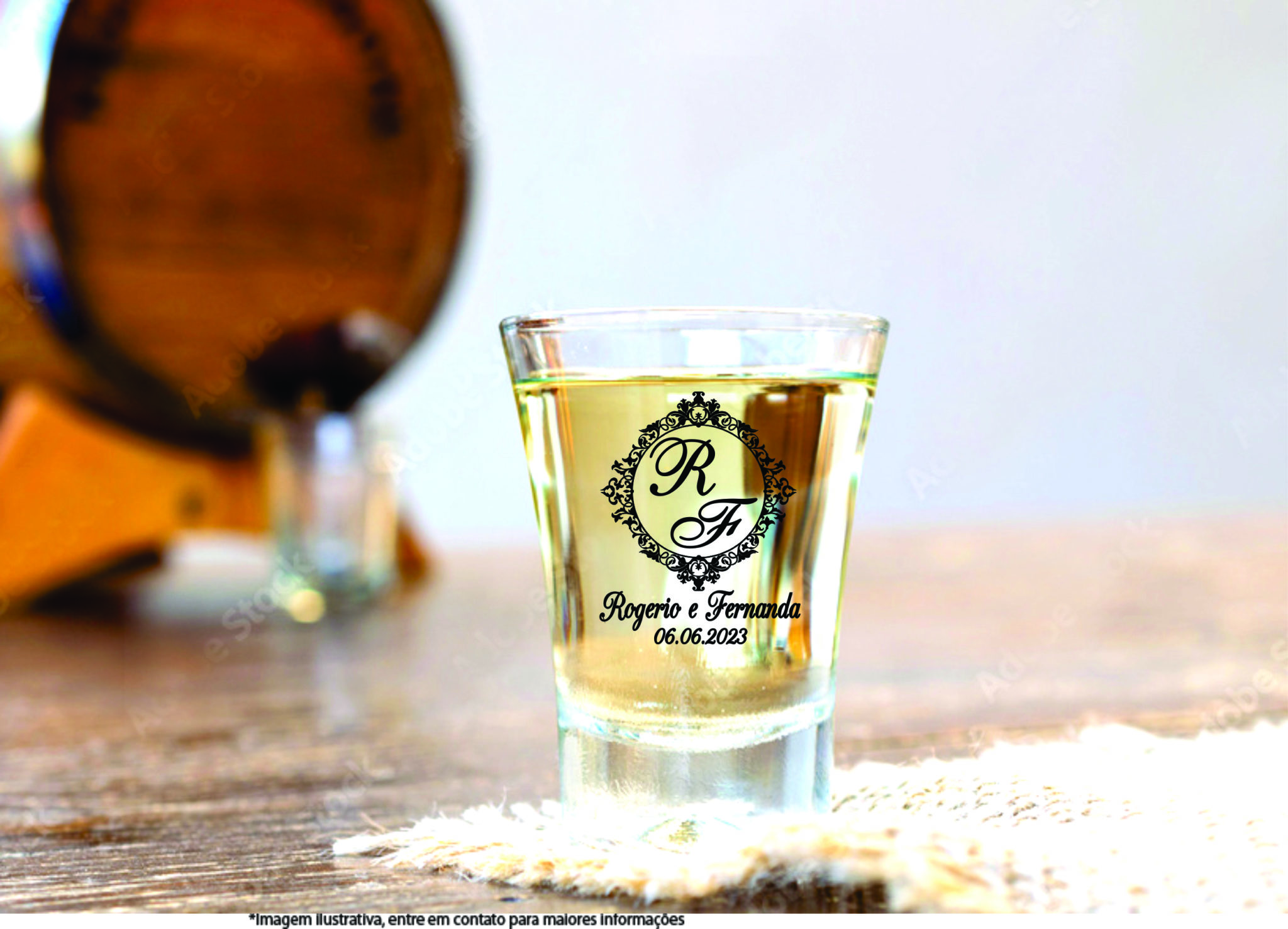 Lembrancinhas de casamento Copinho copo de vidro Dose Shot 60 ml ...